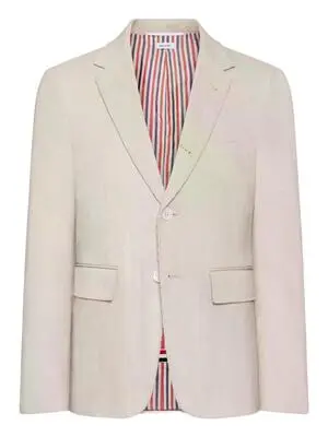 Thom Browne Button-fastening Blazer - White