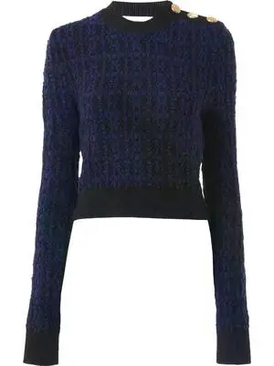 Chloé Button-embellished Sweater - Blue