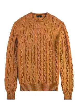 FAY Cable-knit Sweater - Orange