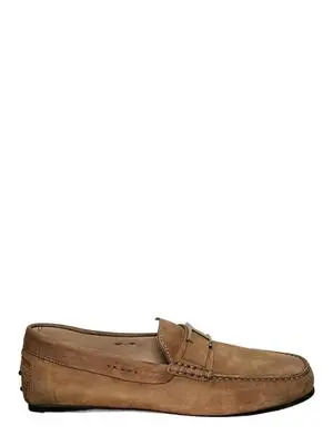 TOD'S Penny Leather Loafers - Brown