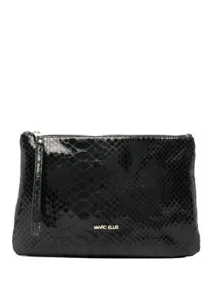 MARC ELLIS Textured Clutch Bag - Black