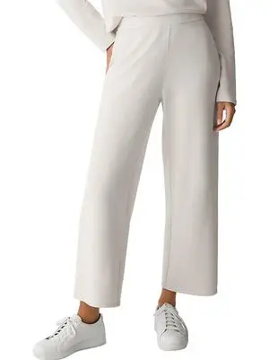 Eileen Fisher Wide Ankle Pants Bone