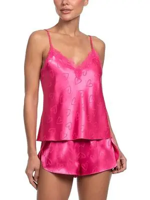 IN BLOOM BY JONQUIL Jacquard Cami & Shorts Set - Hot Pink