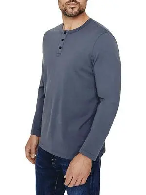Ag Regular Fit Henley Shirt - Ink Stone