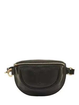 Il Bisonte Il Bisonte Oliveta Leather Belt Bag Black