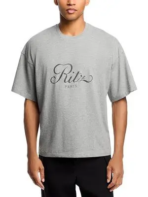 FRAME Ritz Graphic Tee Heather Grey