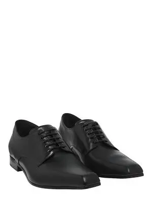 Alexander McQueen Leather Lace-up Shoes - Black