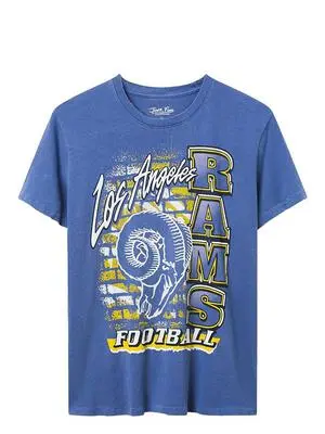 Junk Food Clothing Nfl Los Angeles Rams Vintage Tee - Liberty