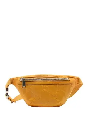 Gucci Gg Embossed Belt Bag - Yellow