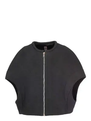 Rick Owens Cropped Sleeveless Jacket - Black