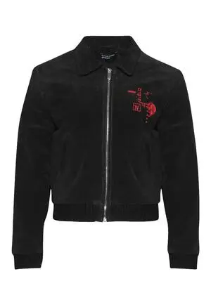 Enfants Riches Déprimés Suede Constructivist Jacket - Black