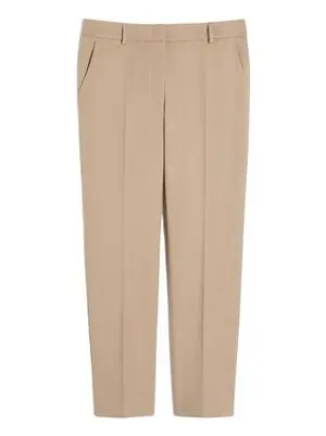 Max Mara Stretch Cotton Trousers - Camel