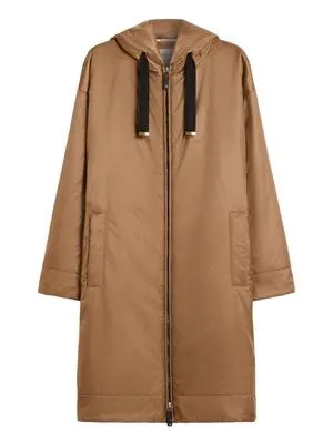Max Mara Water-repellent Canvas Padded Parka - Camel