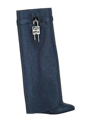Givenchy Shark Lock Pant Boots Wide - Petrol Blue