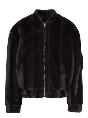 MAISON MARGIELA Bomber Jacket - Black Brown