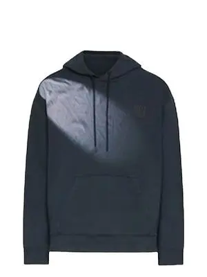 MAISON MARGIELA Logo Embroidered Hoodie - Washed Black
