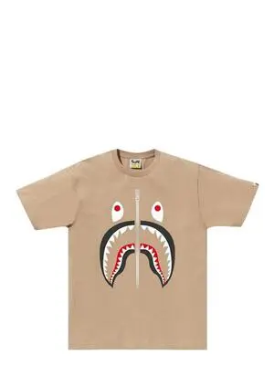 A BATHING APE Shark Tee Shirt - Beige