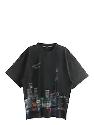 Alexander Wang Allover Hotfix Graphic T-shirt - Washed Black