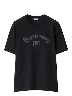 Burberry Crew Neck Short Sleeve T-shirt - Black
