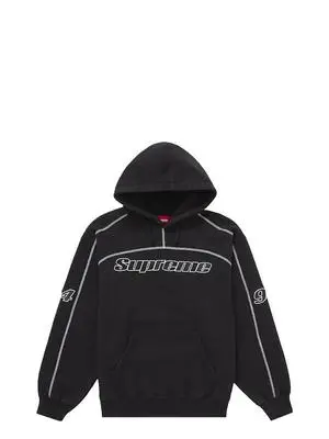 Supreme Overlock Hooded Sweatshirt - Black