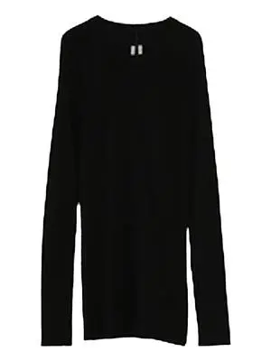 Rick Owens Rib Long Sleeve T-shirt - Black
