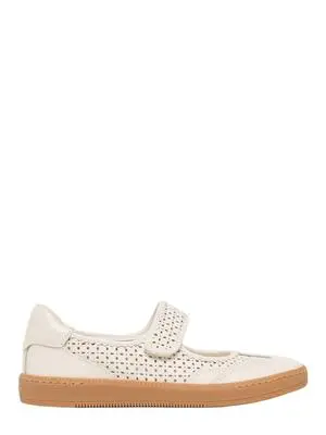 DOLCEVITA Nanet Leather Sneakers - White Perforated Leather