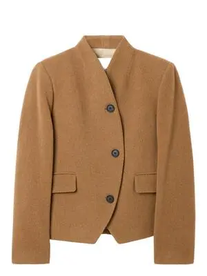 HOUSE OF DAGMAR Tailored Wool Jacket - Camel