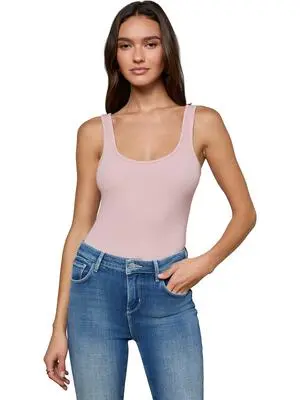 L'Agence Nica Scoopneck Bodysuit - Pale Rose