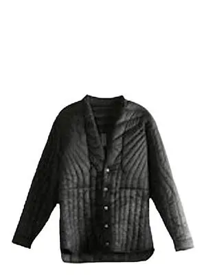 Rick Owens Long Sleeve Quilted Liner Jacket - Black
