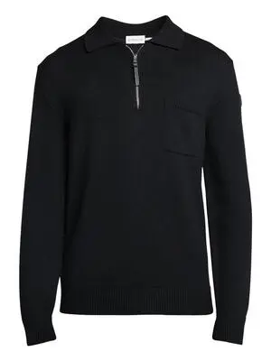 MONCLER Long-Sleeve Zip Polo Sweater