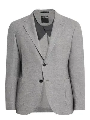Zegna Mélange Trofeo Cashmere Sport Coat - Gray