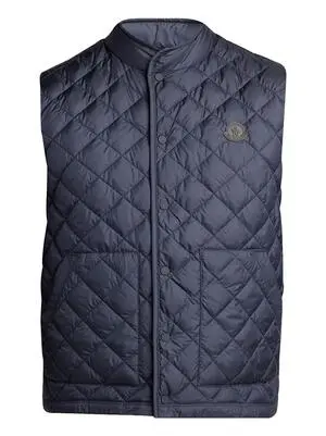Moncler Lycope Down Quilted Vest - Blue