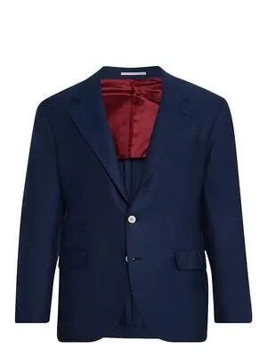 Brunello Cucinelli Cashmere Single-breasted Sport Coat - Navy