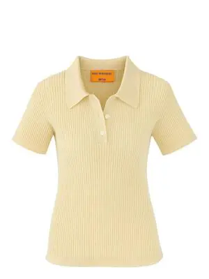 Guest In Residence Shrunken Polo Shirt - Beige