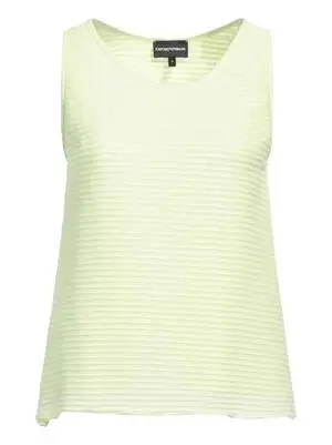Emporio Armani Ribbed Jersey Top - Green