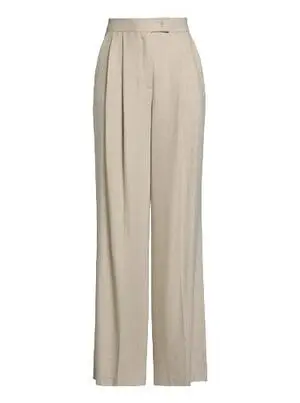 DRUMOHR Wide-leg Wool-viscose Pants - Beige