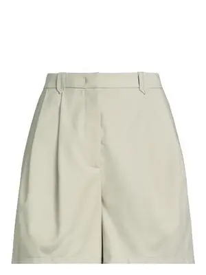 DRUMOHR High-waisted Virgin Wool Shorts - Beige