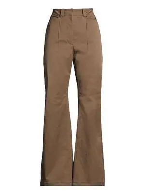 LOW CLASSIC Flared Cotton-blend Trousers - Brown