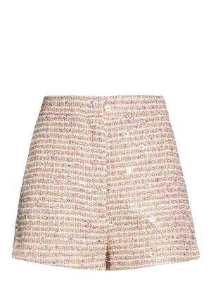 Paul & Joe Hot Pants In Tweed With Sequins - Fuchsia
