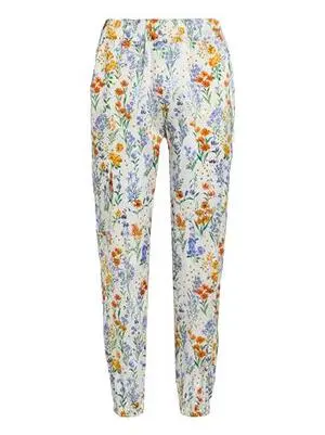 SHIRTAPORTER Floral Print Cargo Pants - White