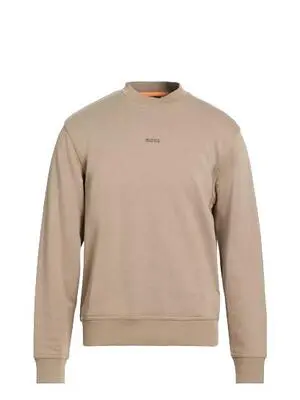 BOSS Cotton Terry Sweatshirt - Beige