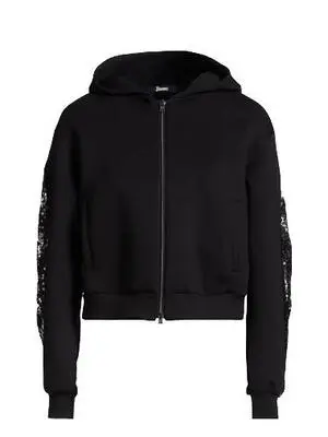 Herno Jersey Sweatshirt With Appliqués - Black
