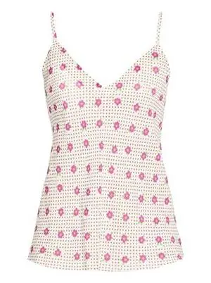 Paul & Joe Silk Polka-dot Camisole - White