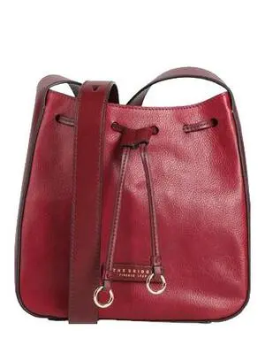 THE BRIDGE Leather Cross-body Bucket Bag - Red