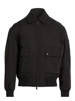 BOSS Jacket With Brand Logo - Black