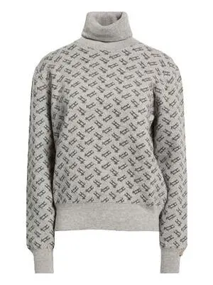Herno Turtleneck Virgin Wool Top - Grey