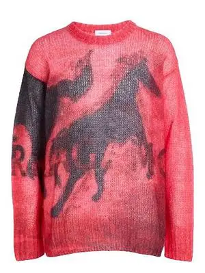 FERRAGAMO Sweater In Mohair, Wool, And Polyamide - Red