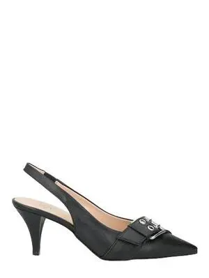 OVYE Leather Slingback Pumps - Black