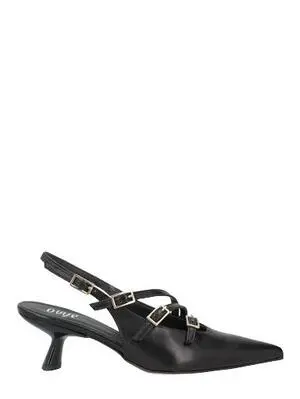 OVYE Leather Slingback Pumps - Black