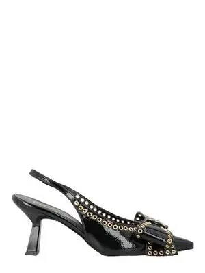 OVYE Patent Slingback Pumps - Black